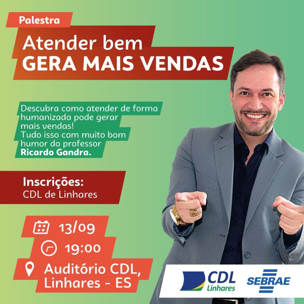 CDL LINHARES FAZ 43 ANOS E COMEMORA COM PALESTRA SHOW | CDL de Linhares